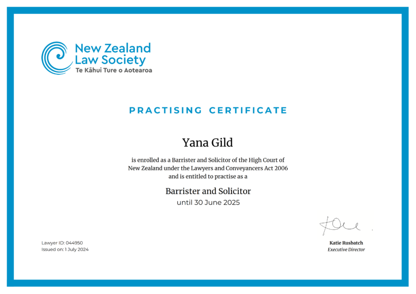 Our Certificates – Gild Legal